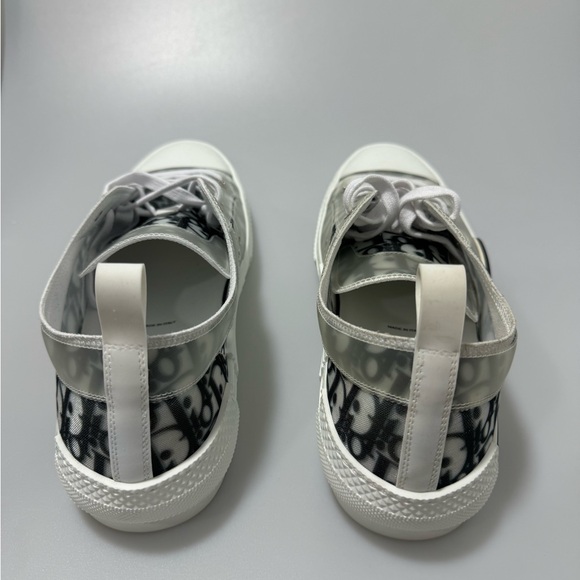 Dior | Shoes | Dior B23 Low Top Sneakers Logo Oblique White Black Mens Eu 46us 3 | Poshmark